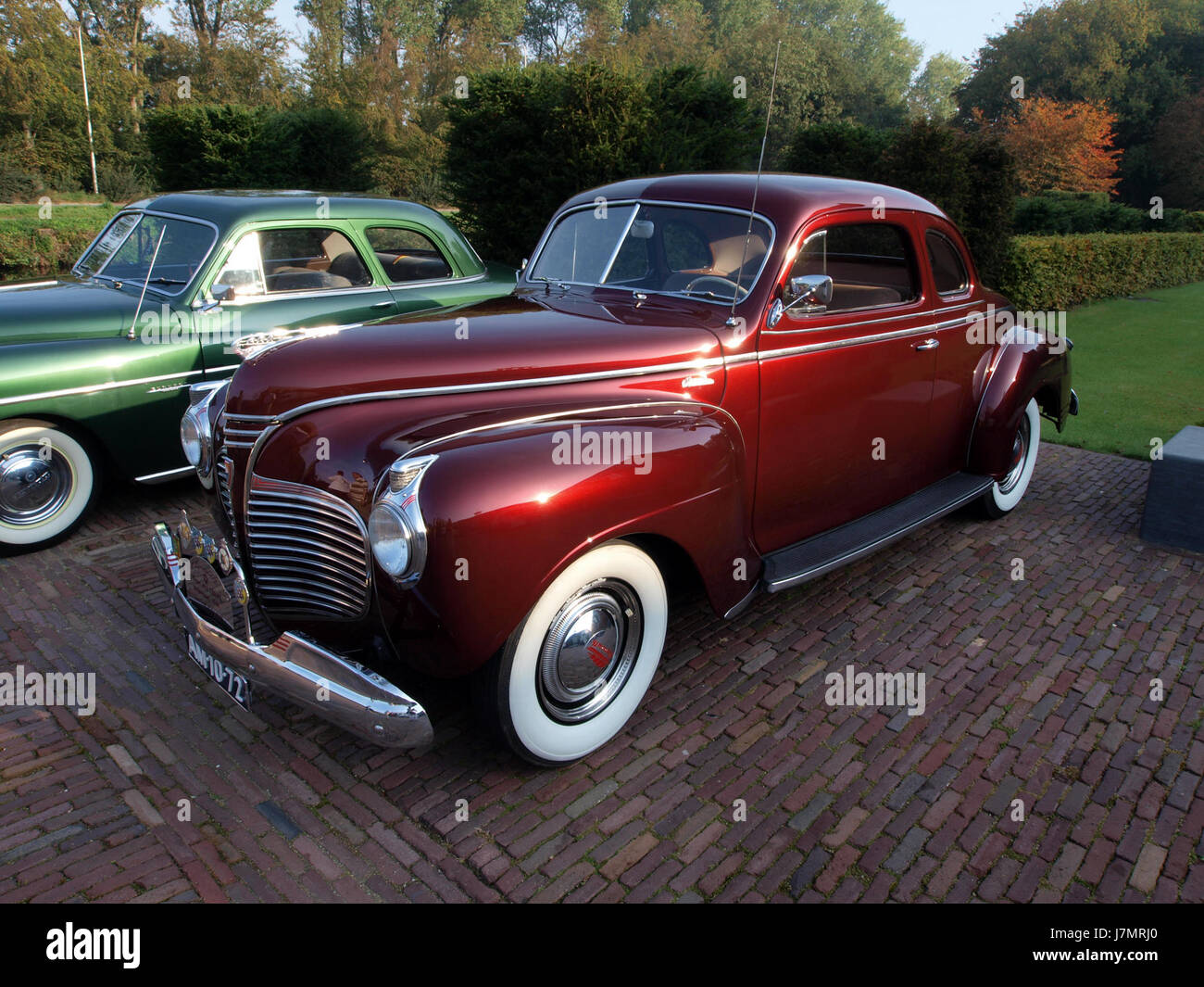 A photograph showcasing the 1941 Plymouth P12 Coupe, a classic American ...