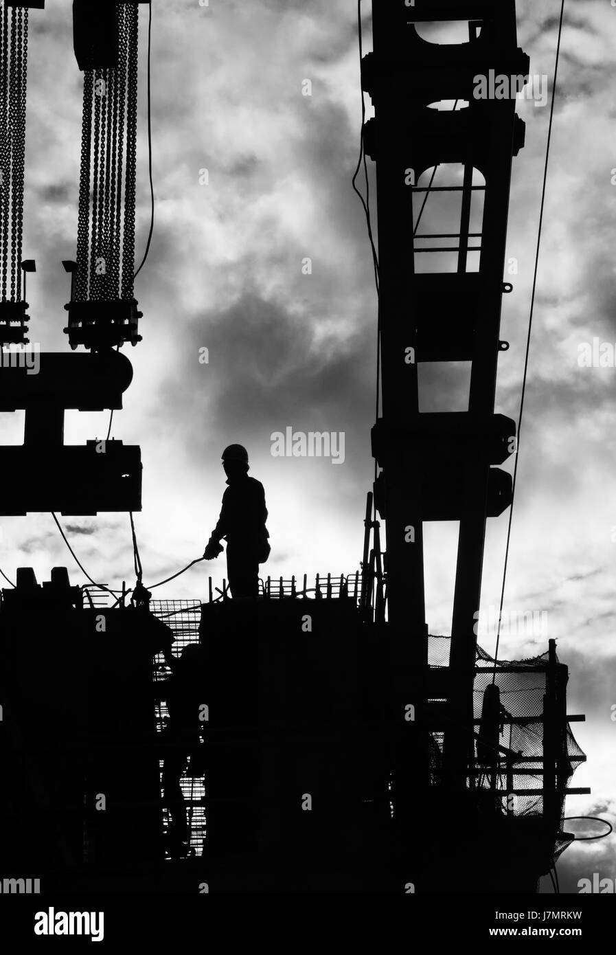 Steel workers black and white hi-res stock photography and images - Alamy
