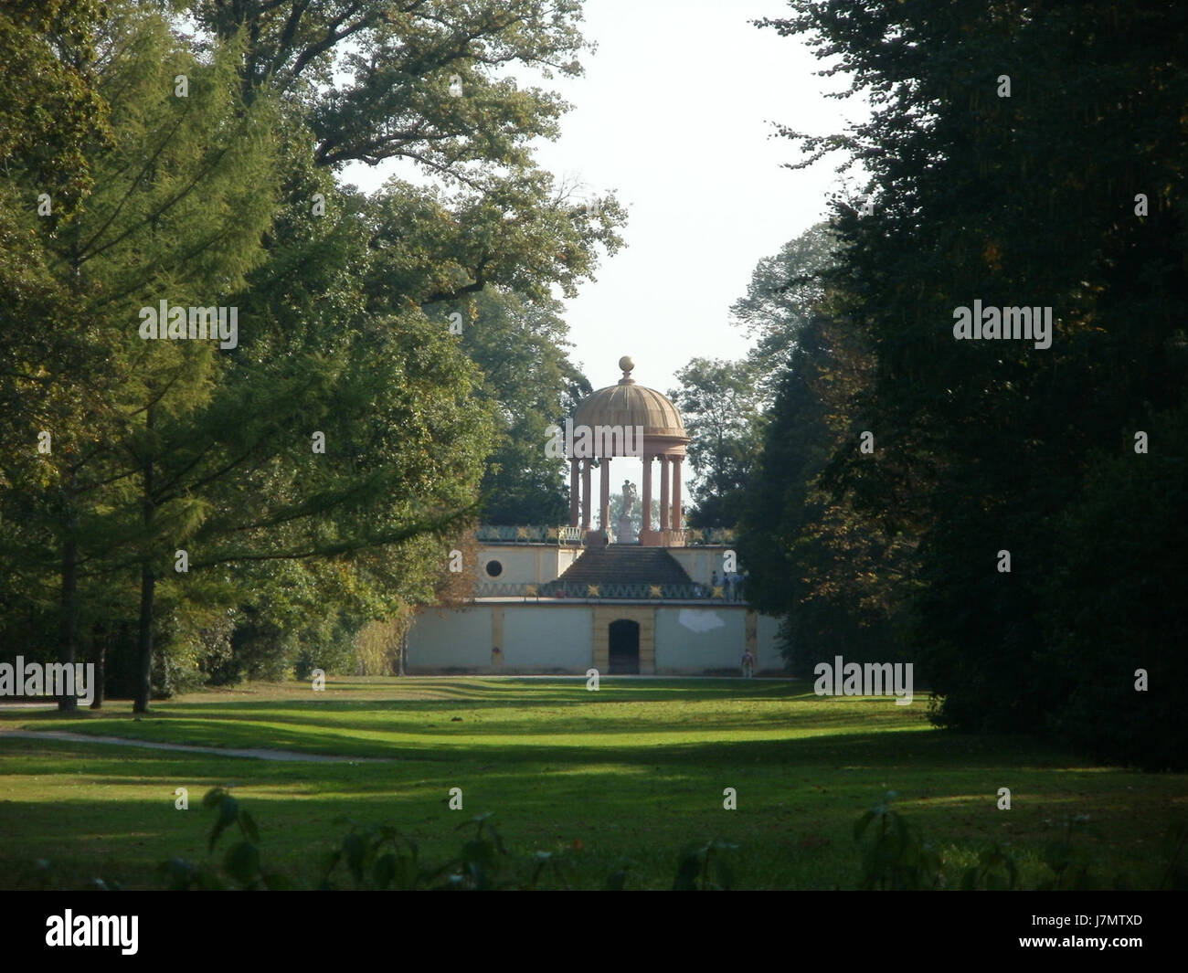 The Apollotempel in Schwetzingen, Germany, is a neoclassical structure ...