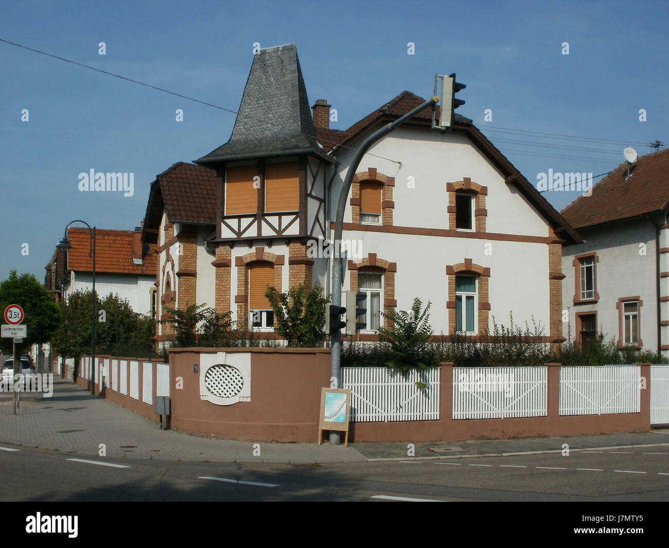 The location in Schwetzingen, Germany, captured in the image from ...