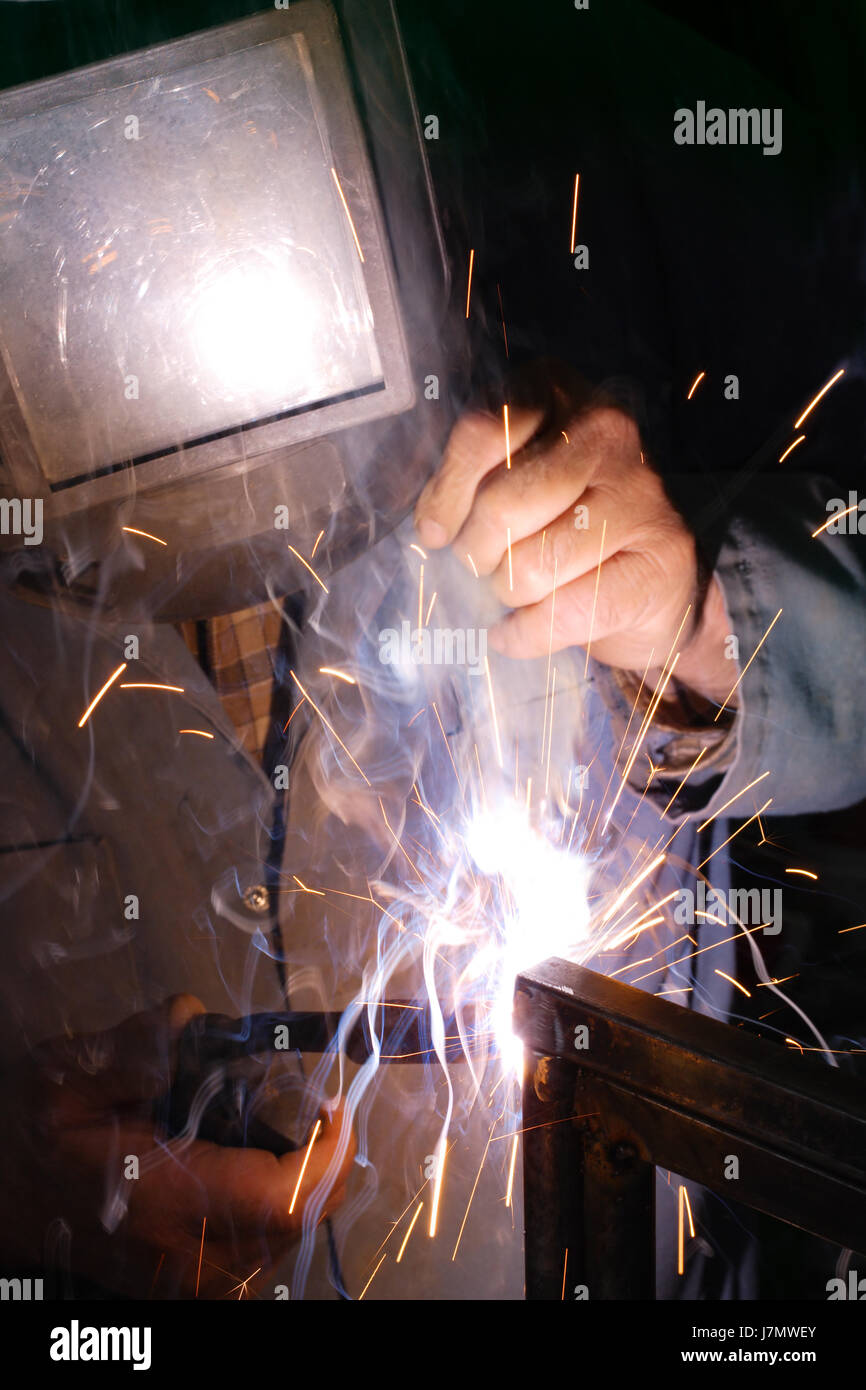 Work factory welding workers hi-res stock photography and images - Alamy