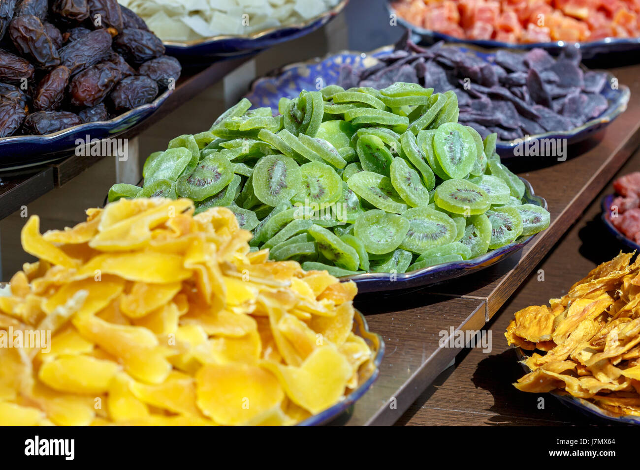 Colorful candied and crystallized fruits assortment Stock Photo - Alamy