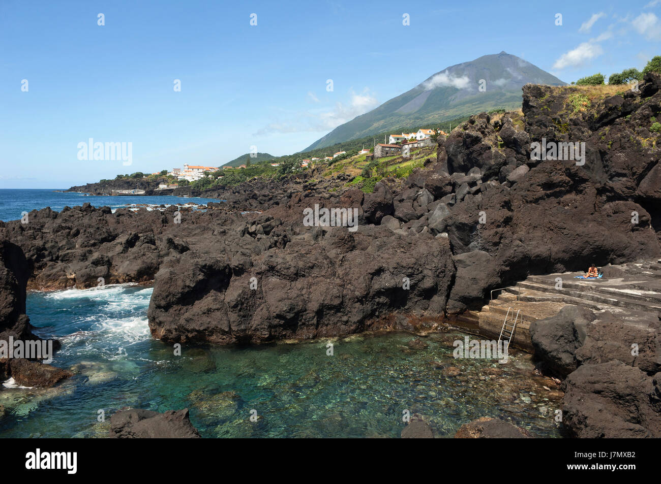 Azores natural swimming pool pico hi-res stock photography and images ...