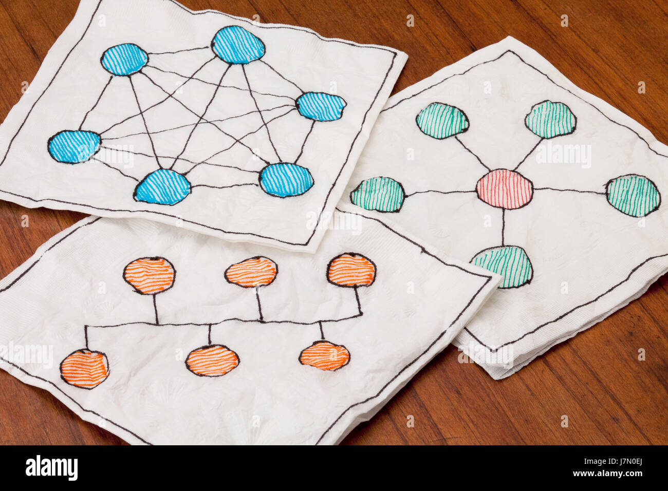 napkin hub diagram computers computer network blue colour model design ...