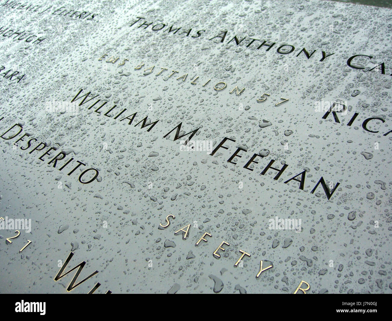 This panel, created by Luigi Novi, honors William M. Feehan. The ...