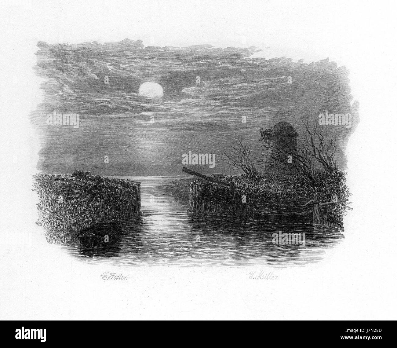 'Mother of light!' engraving by William Miller after Birket Foster ...