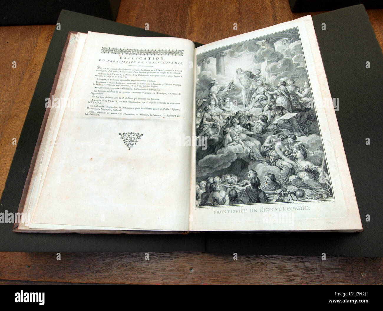 This photograph showcases the first encyclopedia of the world ...