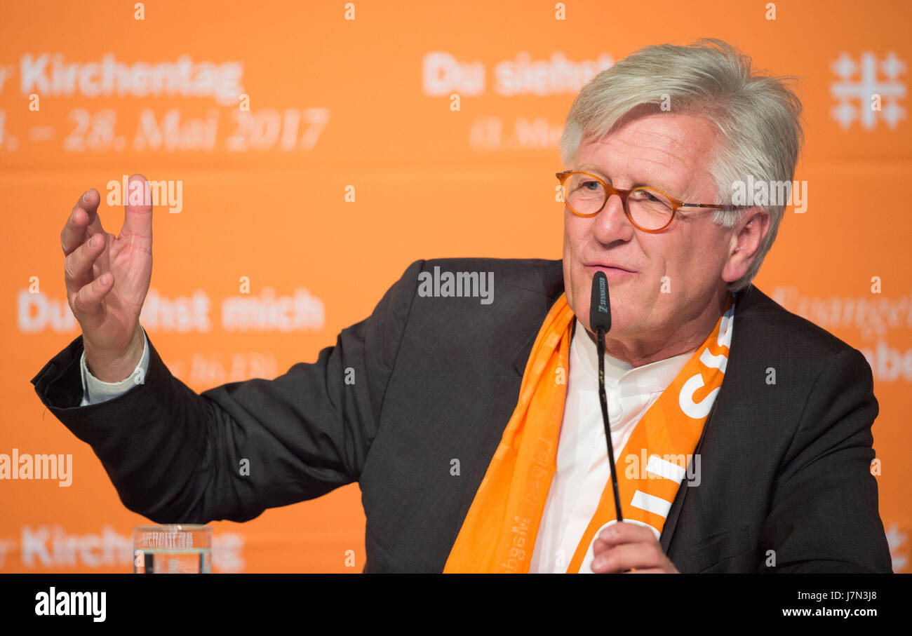 Berlin, Germany. 25th May, 2017. Heinrich Bedford-Strohm, Chairman of ...
