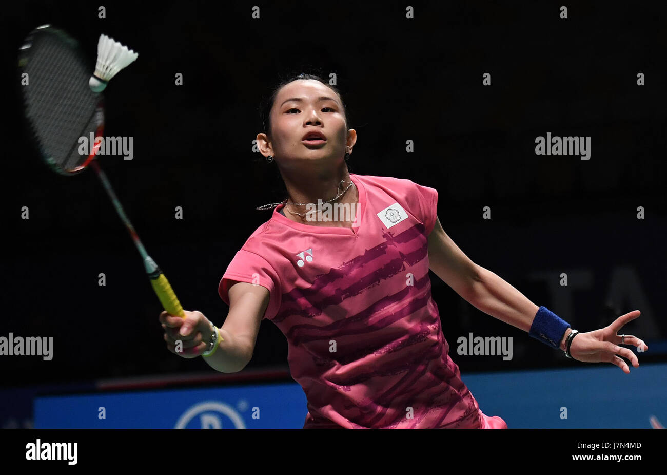 (170525) -- GOLD COAST, May 25, 2017 (Xinhua) -- Tai Tzu Ying of ...
