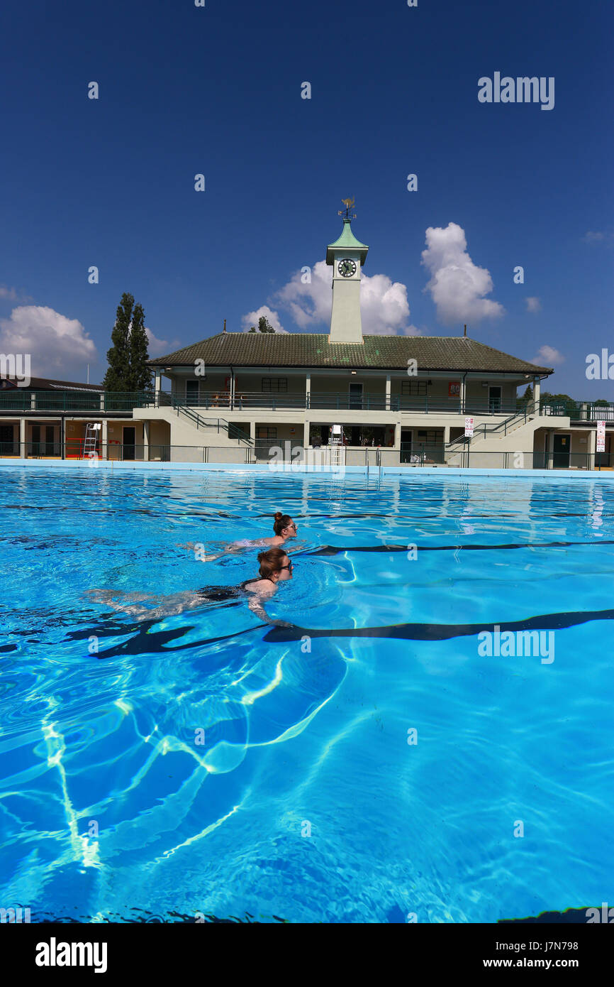 Swimming pool outdoor leisure peterborough hi-res stock photography and ...