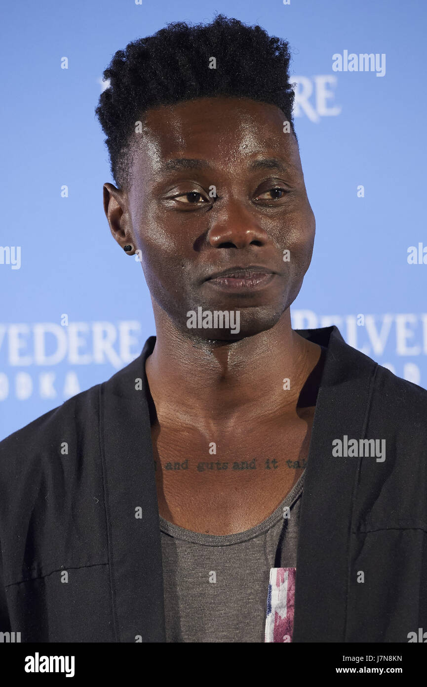 Madrid, Madrid, Spain. 25th May, 2017. Olugbenga Adelekan attends the Belvedere Vodka Party at ...