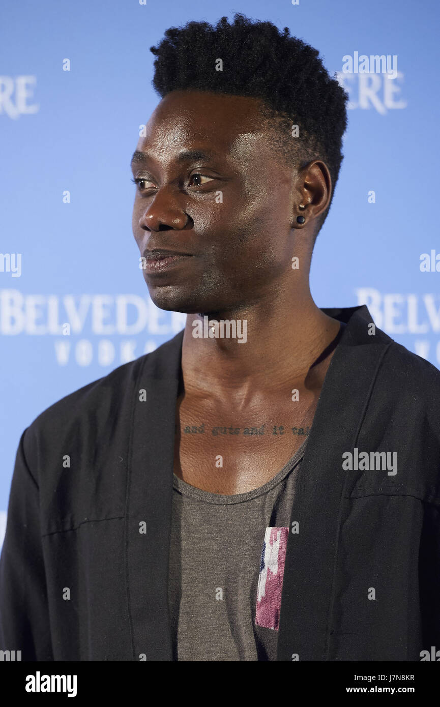 Madrid, Madrid, Spain. 25th May, 2017. Olugbenga Adelekan attends the Belvedere Vodka Party at ...