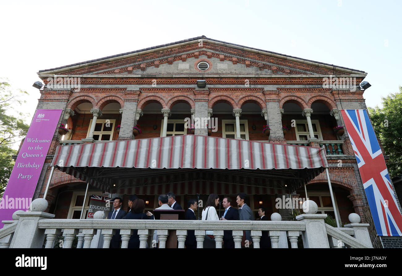 British Queen's birthday reception A reception is under way at the ...