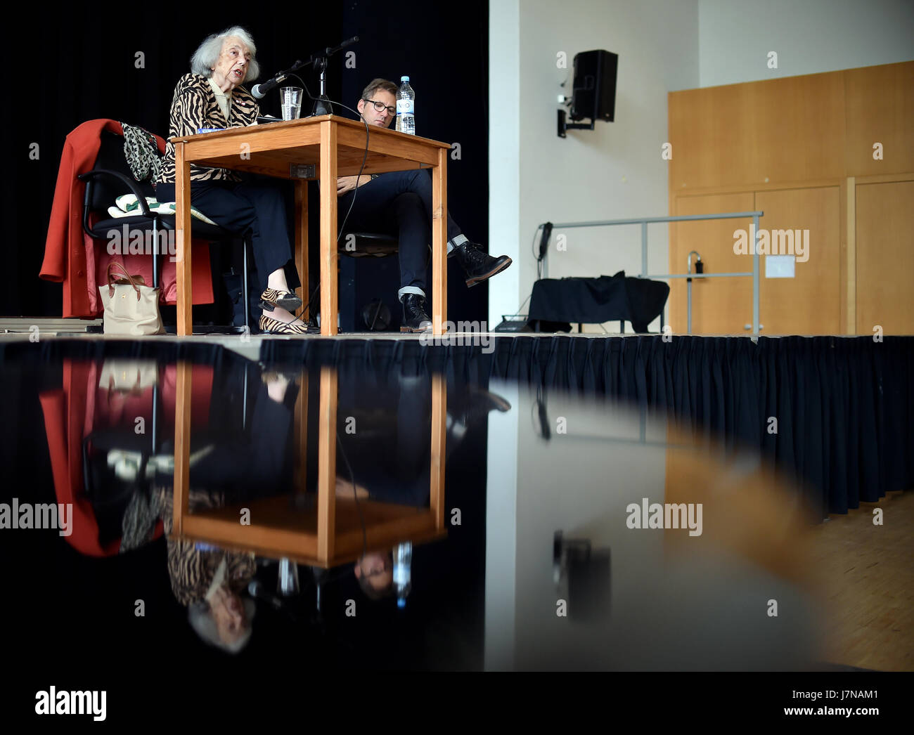 Berlin, Germany. 24th Apr, 2017. Holocaust survivor Margot Friedlander ...