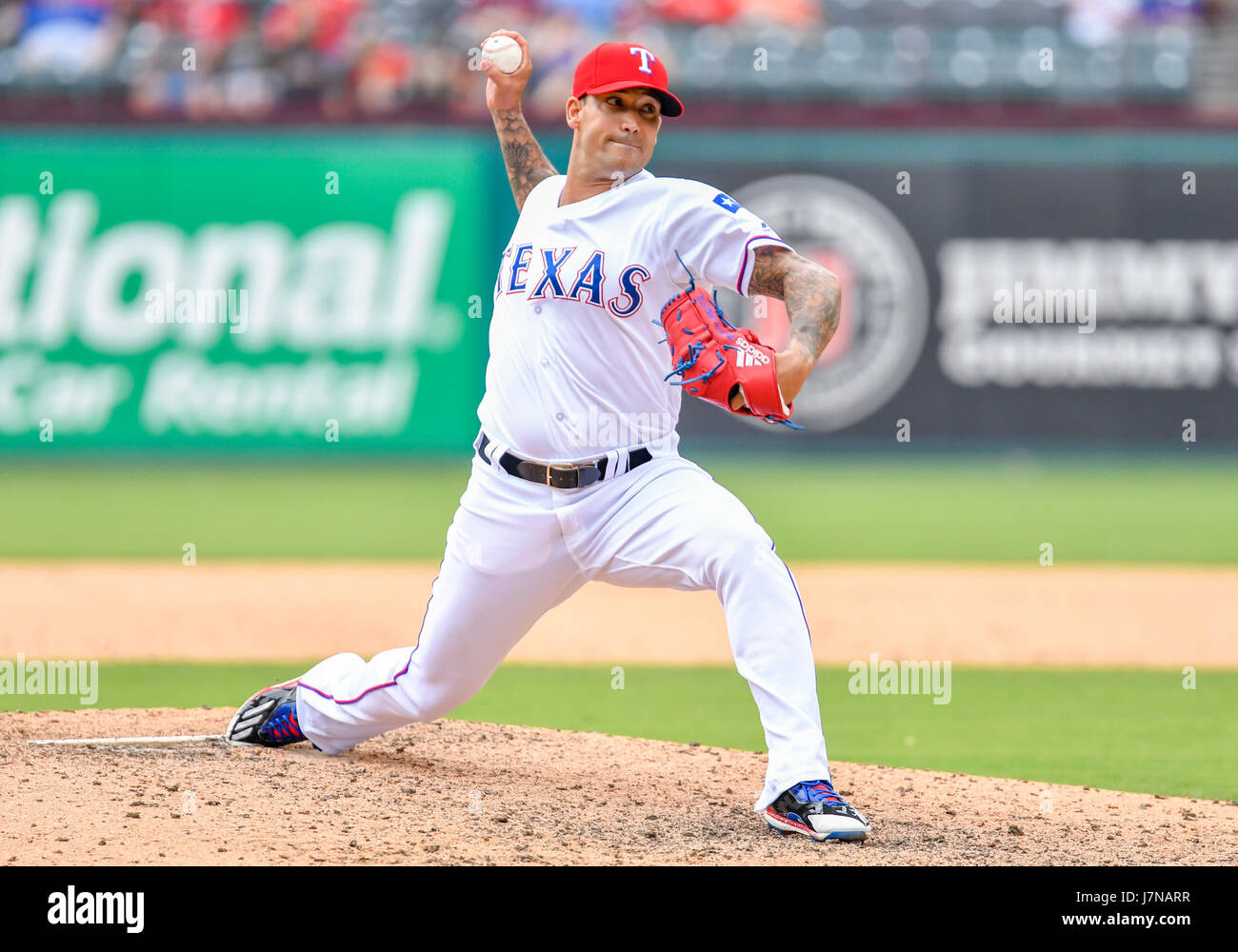 May 18, 2017: Texas Rangers relief pitcher Matt Bush #51 during an MLB ...