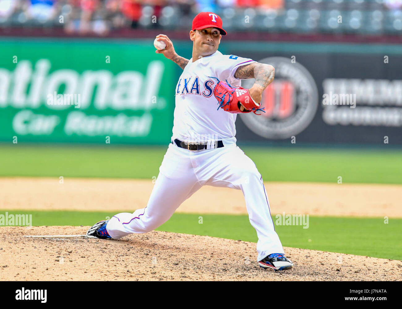 May 18, 2017: Texas Rangers relief pitcher Matt Bush #51 during an MLB ...
