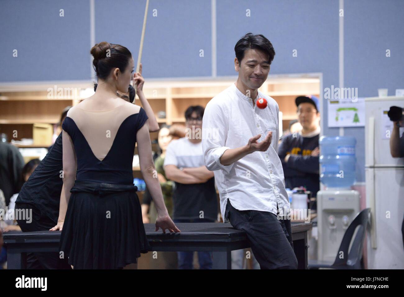 Seoul, Korea. 25th May, 2017. Soo bin Bae, Kim Gyuri, Ju-Won Kim ...