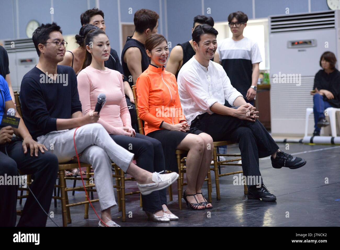 Seoul, Korea. 25th May, 2017. Soo bin Bae, Kim Gyuri, Ju-Won Kim ...