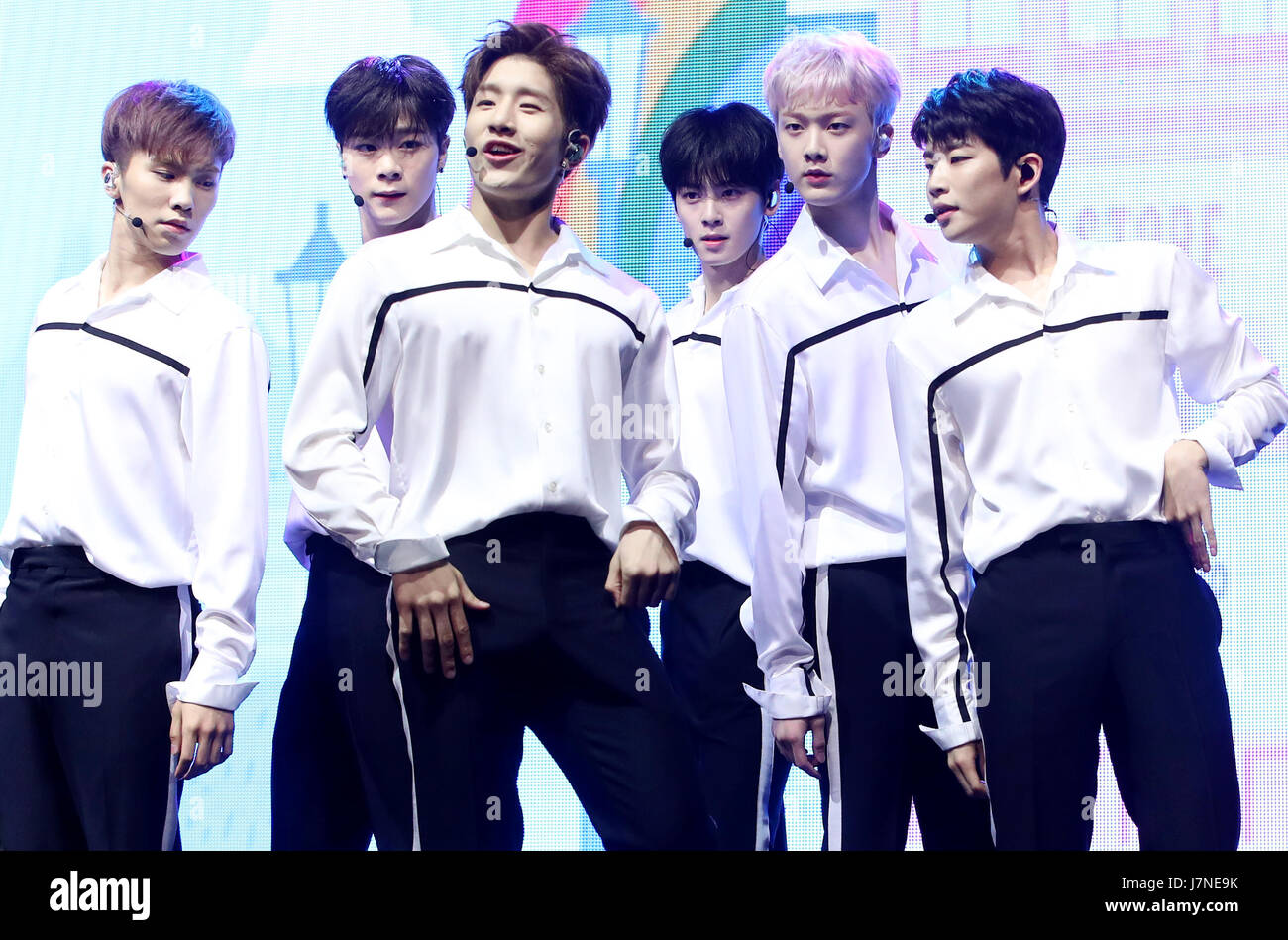 Astro 4th mini album Members of boy band Astro perform at an event in ...