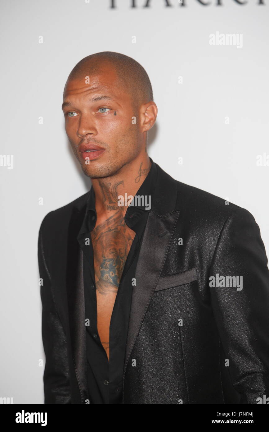 Cannes, France. 25th May, 2017. Jeremy Meeks arrives at the amfAR Gala ...