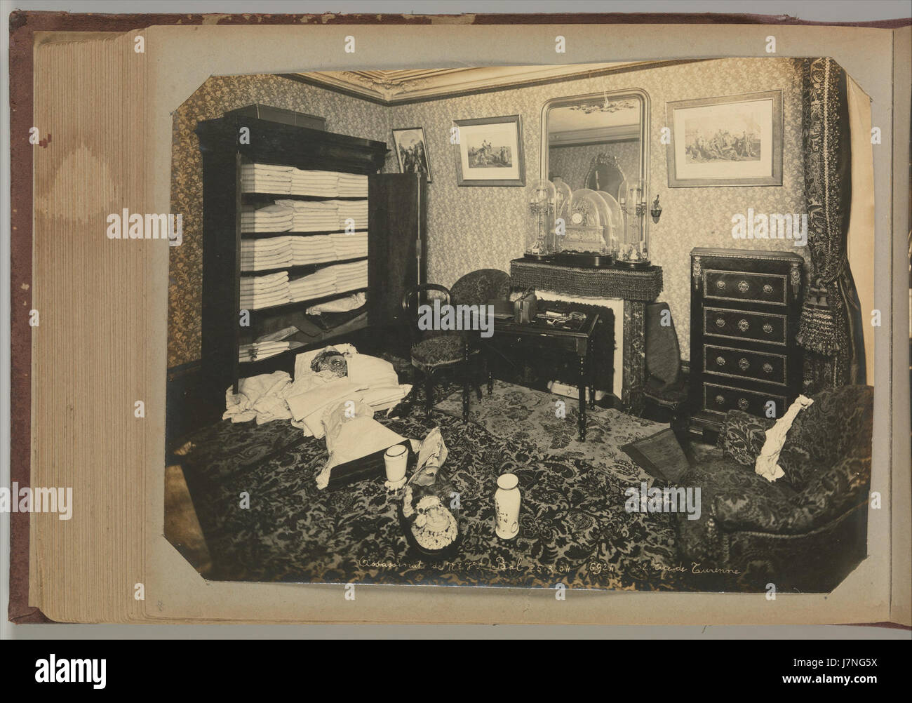 This album contains photographs of Parisian crime scenes attributed to ...