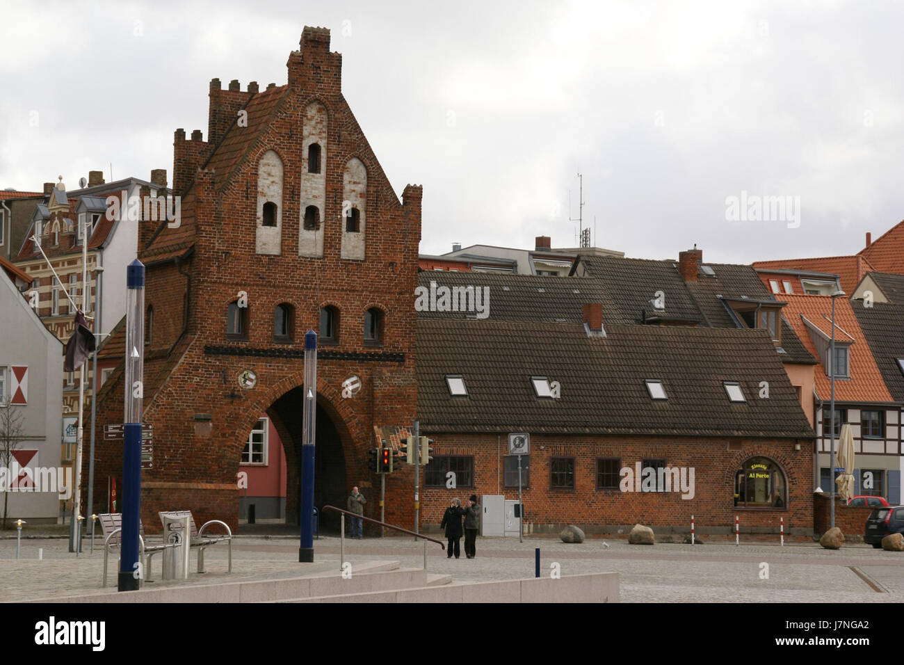 The Wassertor is a historic water gate in Wismar, Germany. It is an ...