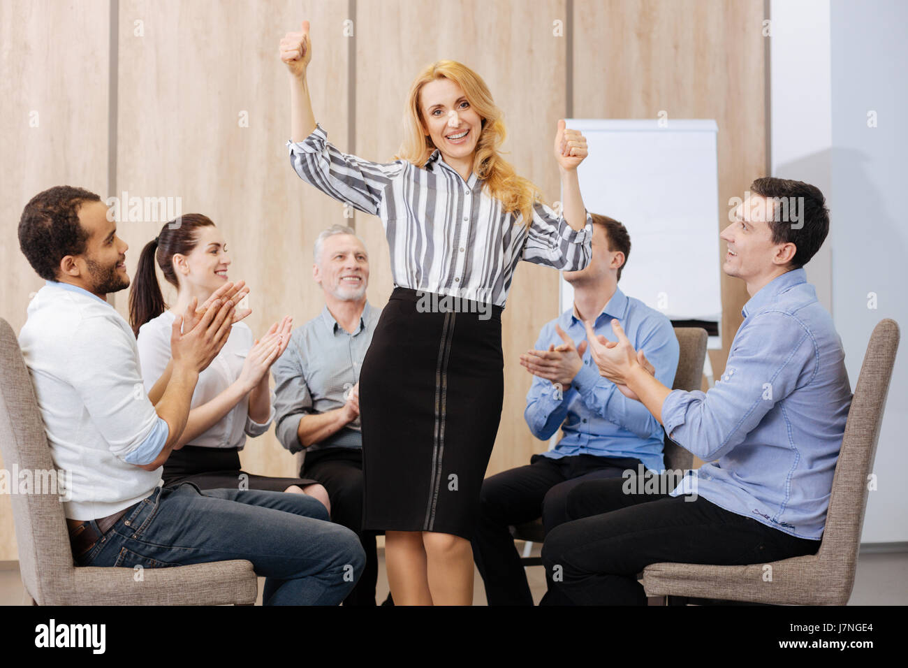 Delighted success hi-res stock photography and images - Alamy