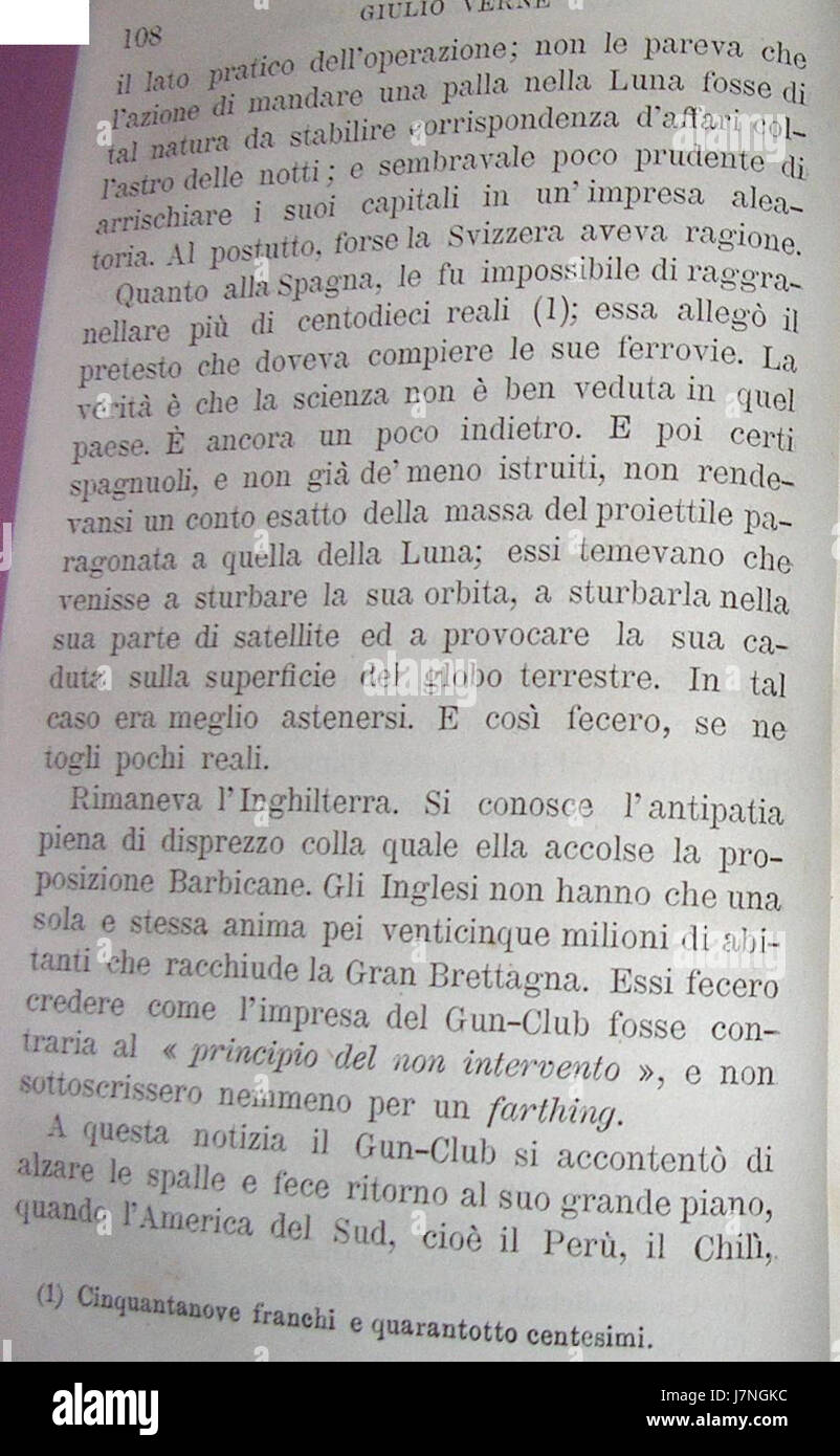 Dalla Terra alla Luna is an Italian novel by Jules Verne, originally ...