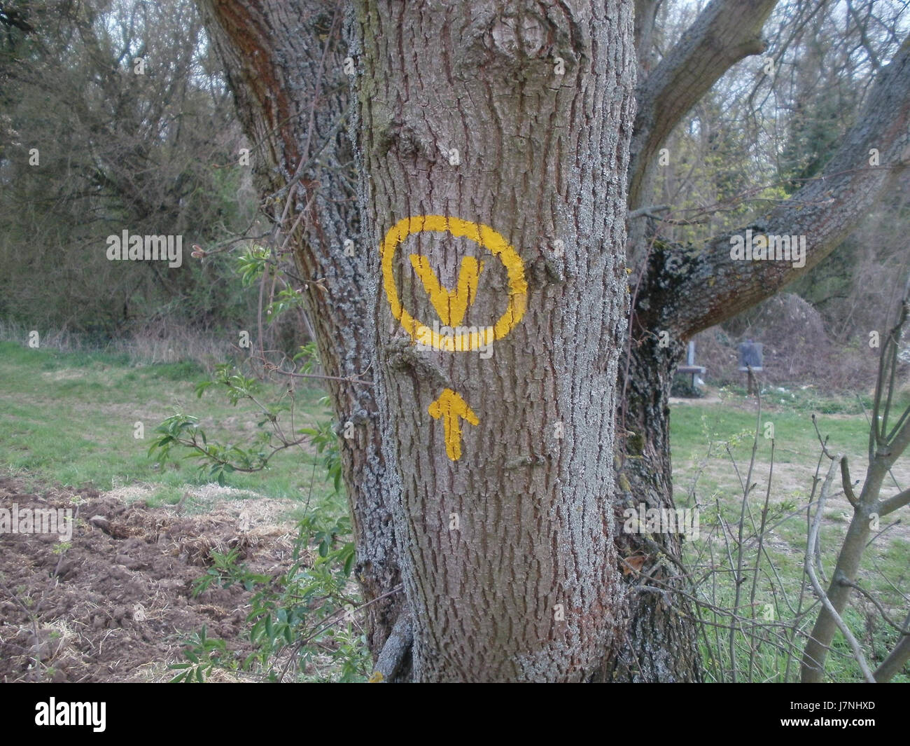 Marked trail signage hi-res stock photography and images - Alamy