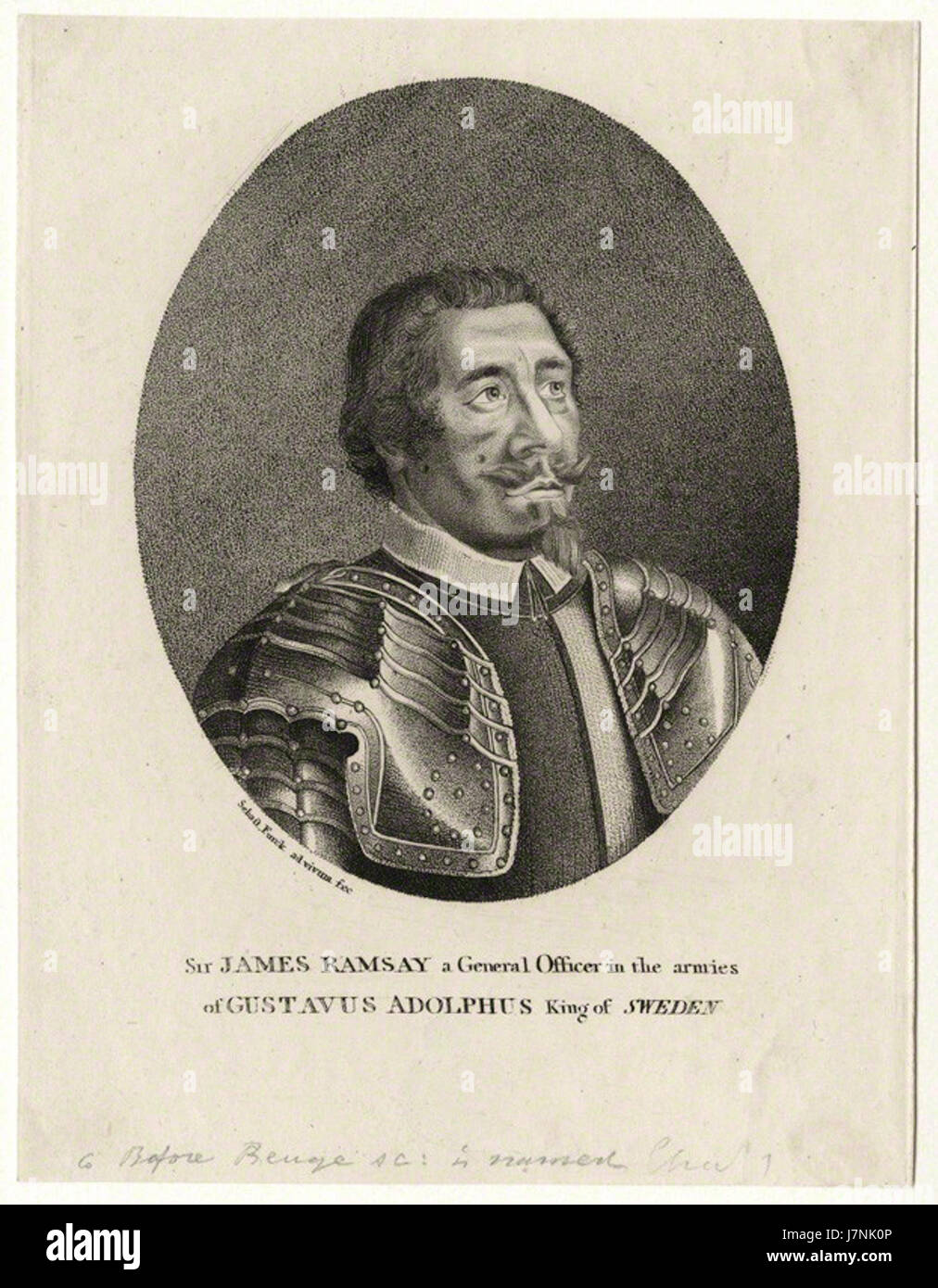 ('Sir') James Ramsay ('Black Ramsay') after Sebastian Furck Stock Photo ...