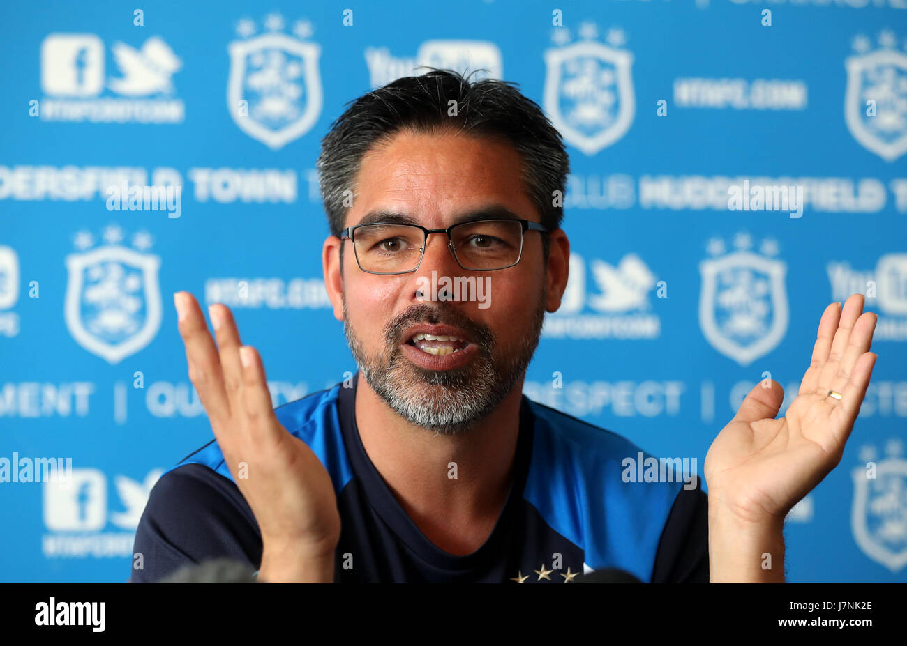 Huddersfield Town manager David Wagner during the press conference at ...