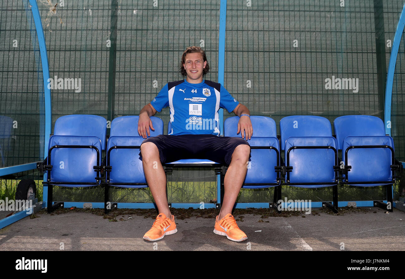 Huddersfield Town's Michael Hefele poses for a photo at PPG Canalside ...