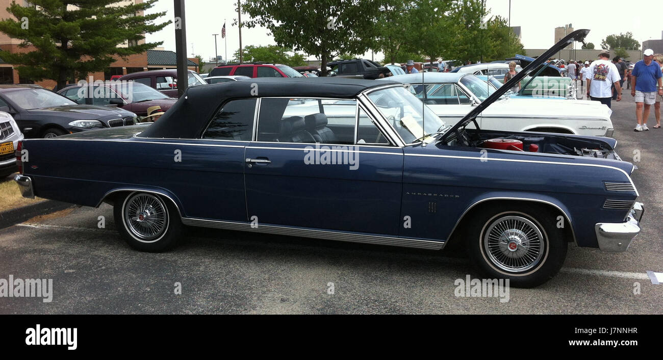 1966 AMC Ambassador 990 4 sp convertible AACA Iowa e Stock Photo - Alamy