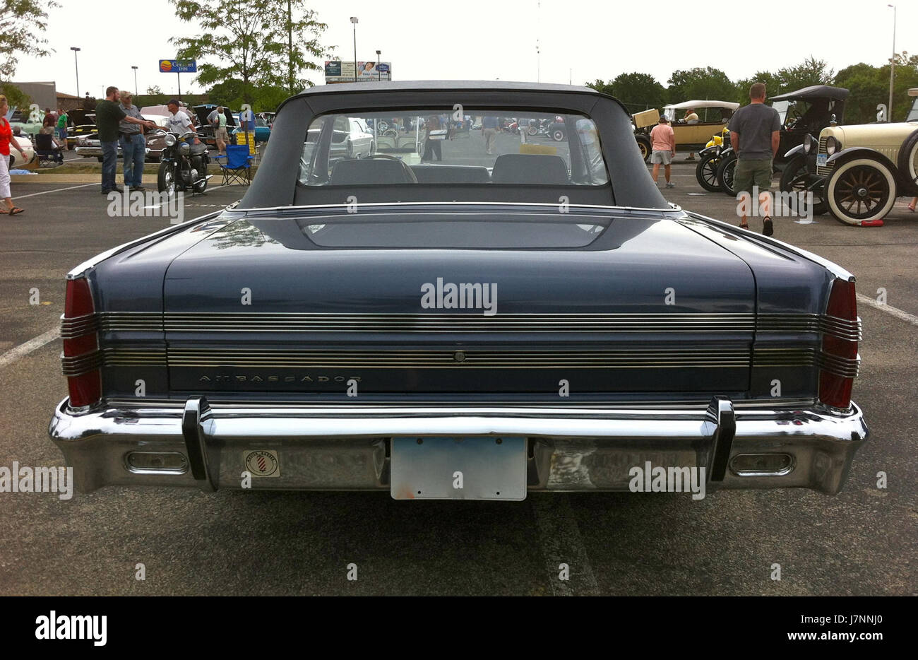 The 1966 AMC Ambassador 990 4-sp convertible, showcased in an AACA ...