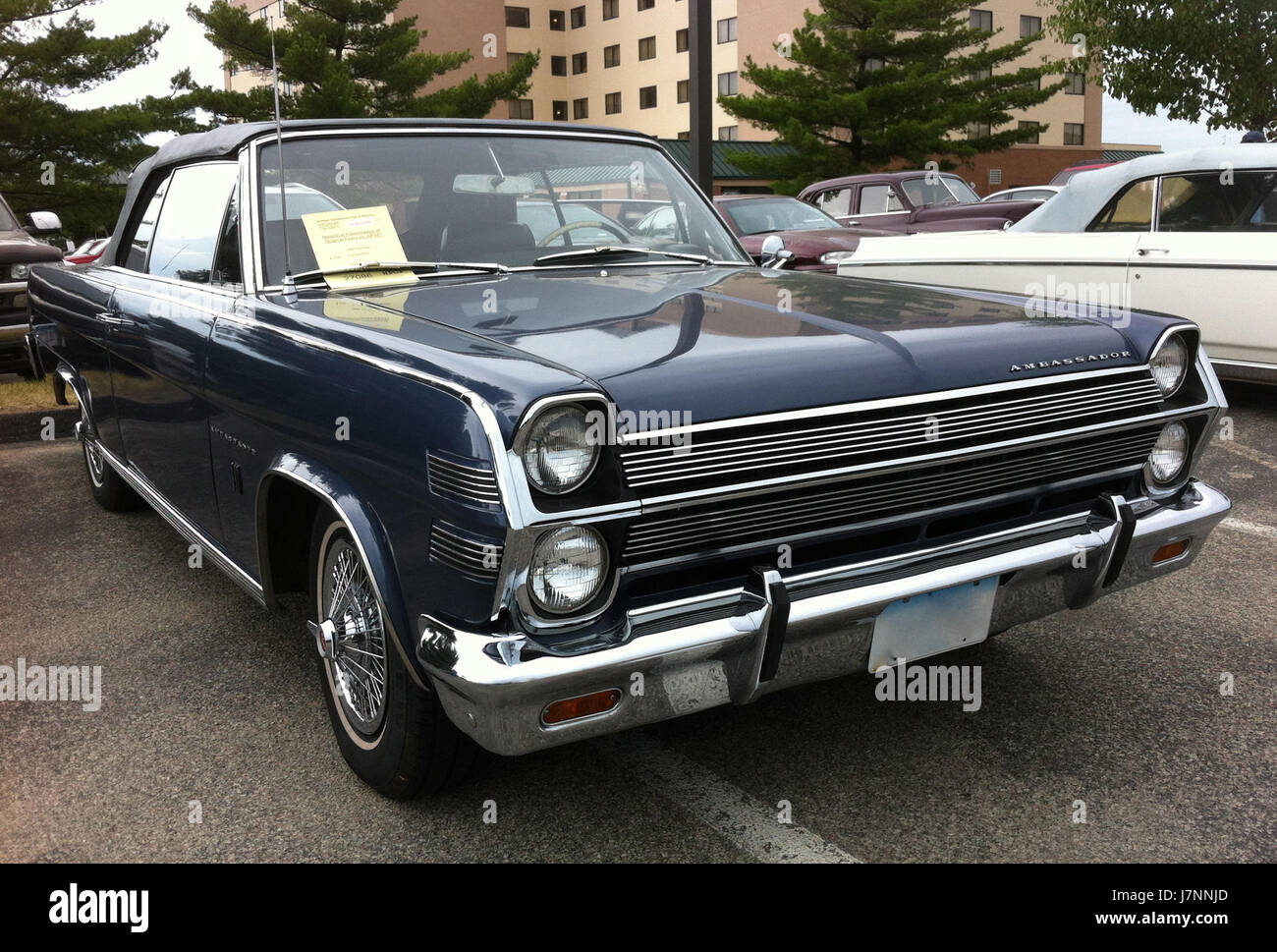 1966 AMC Ambassador 990 4 sp convertible AACA Iowa a Stock Photo - Alamy
