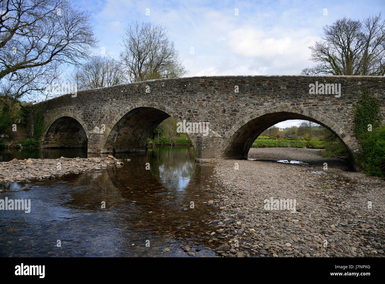 Bridge over the River Exe, Exebridge, Exmoor Stock Photo - Alamy