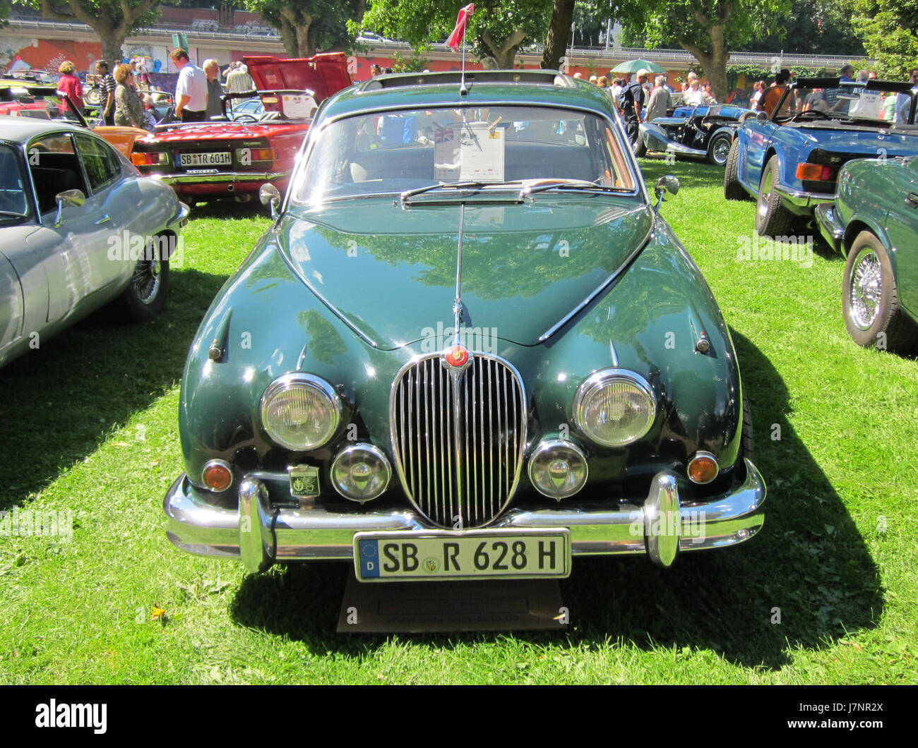 This image captures the British Roadster, an iconic car model, in ...