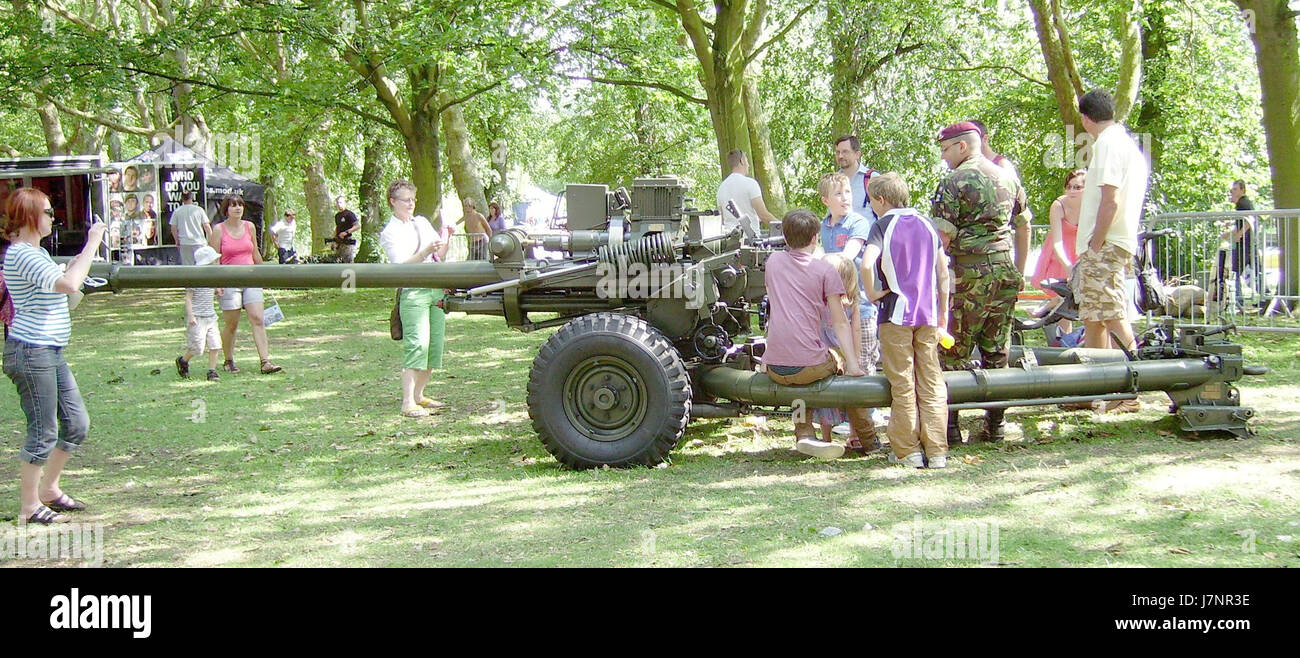 The 105mm Field Gun is a piece of artillery, often used in military ...