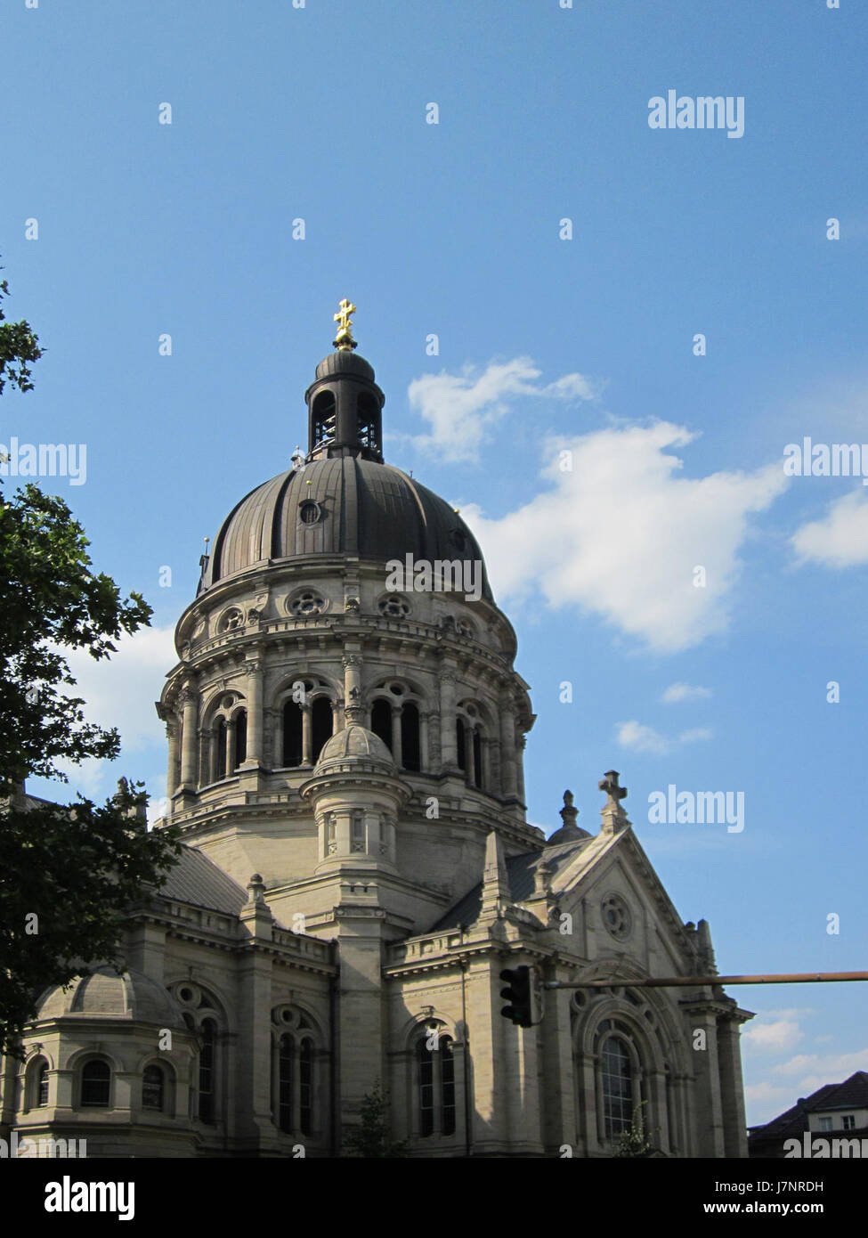 Photograph of Christuskirche Mainz, showcasing its architectural design ...