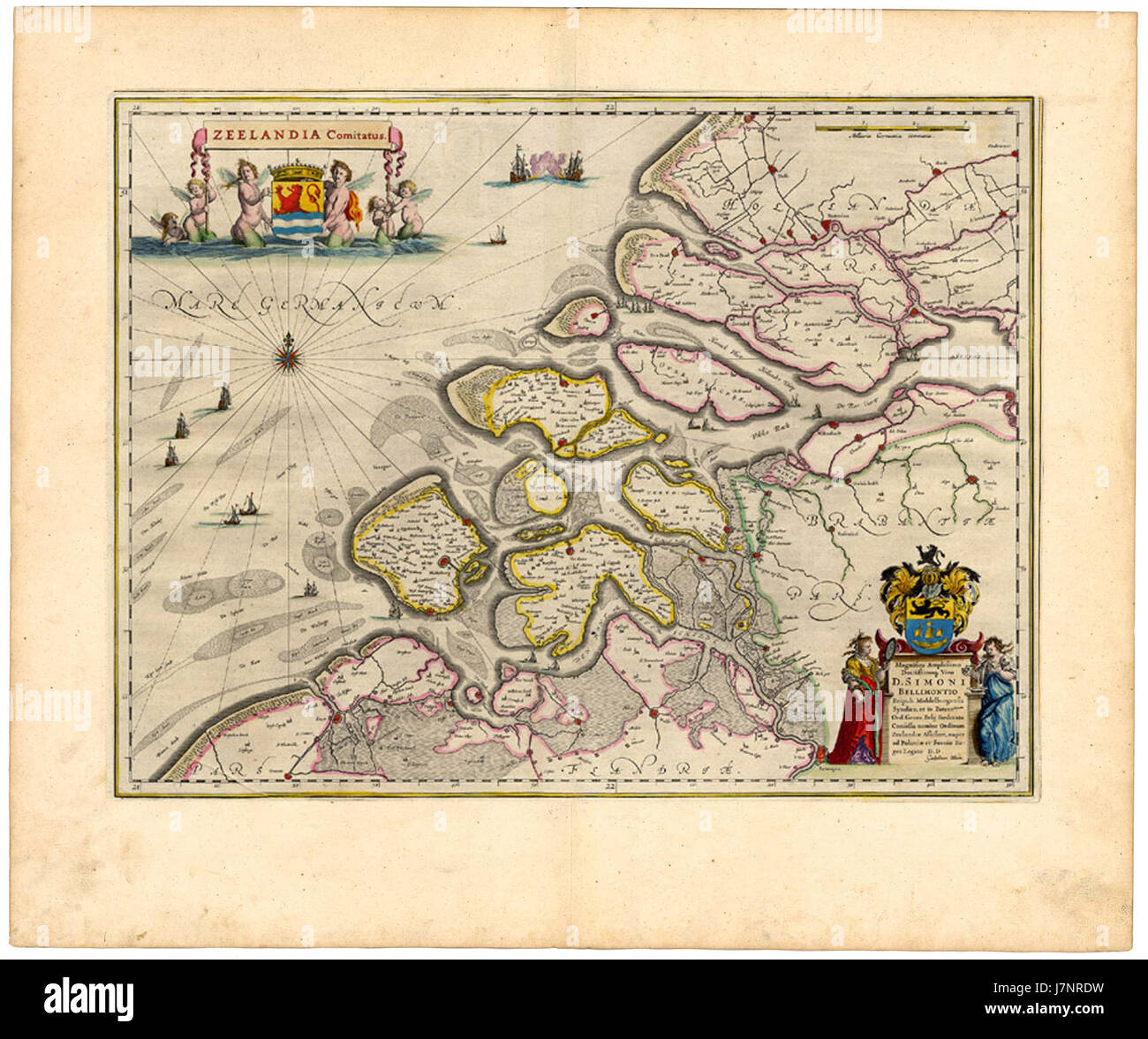 Zeelandia map hi-res stock photography and images - Alamy