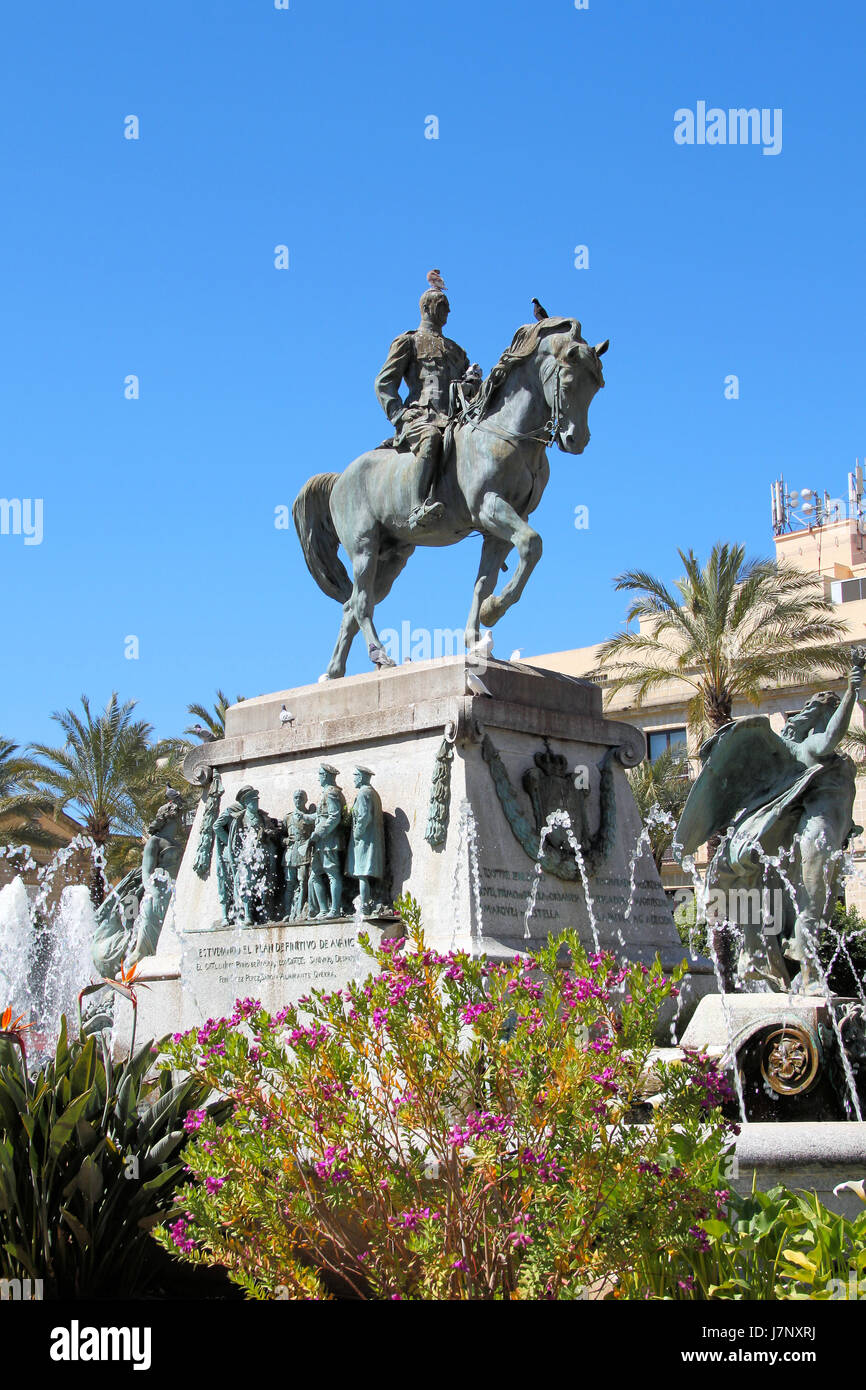 monument fountain andalusia blue monument stone green statue europe ...