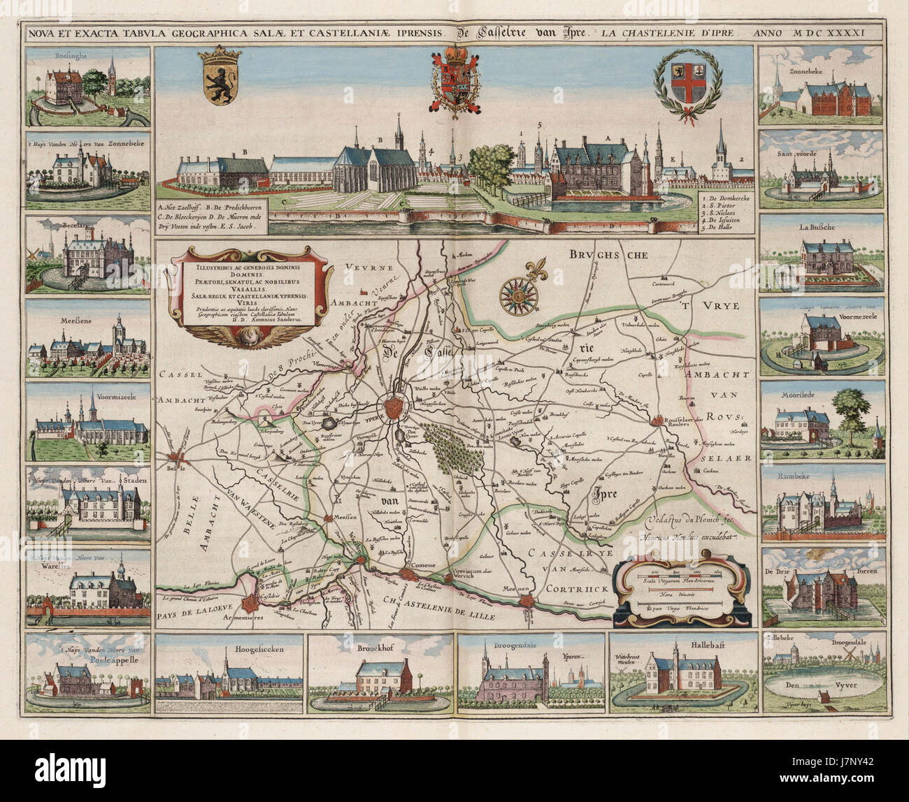 Map of ieper hi-res stock photography and images - Alamy