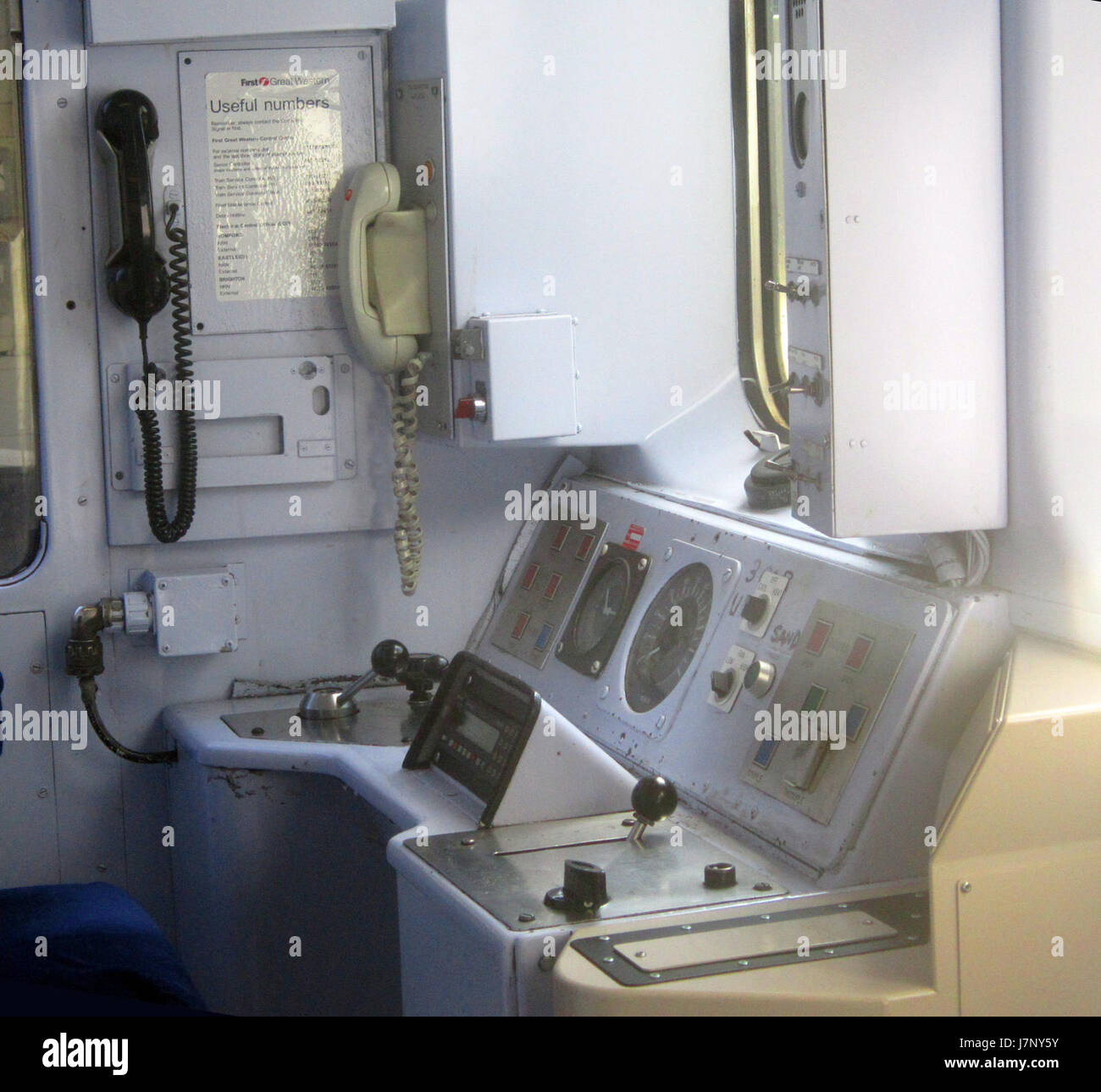 The image labeled '150927 Driver's Cab' likely depicts the interior of ...