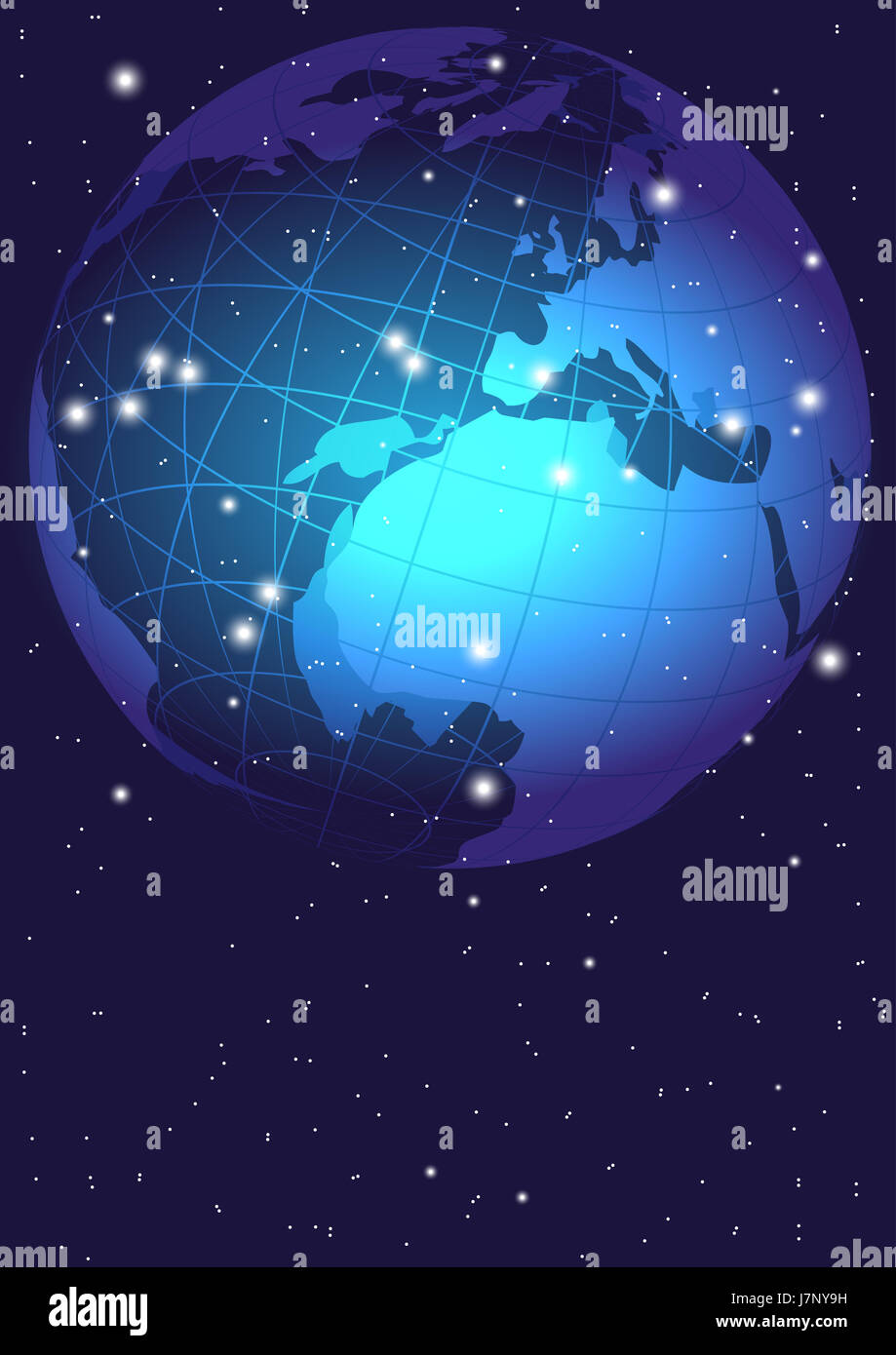 night nighttime technology globe planet earth world map atlas map of ...