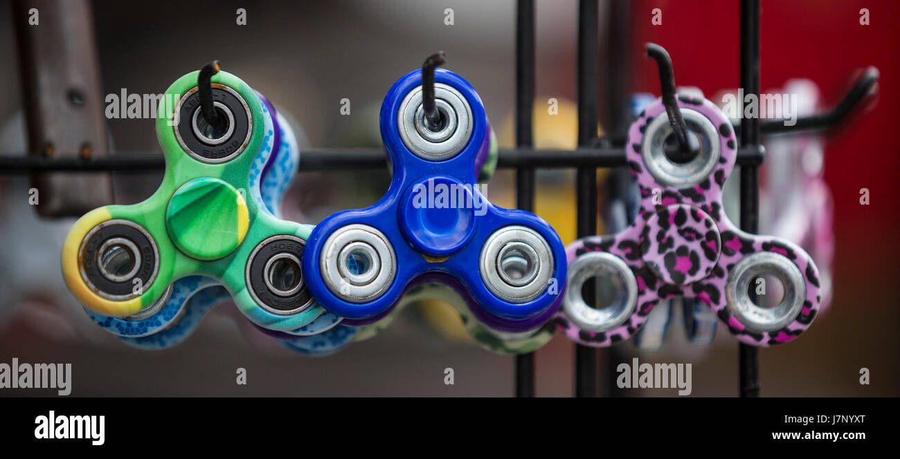 Fidget Spinners - toys and concentration aids on sale at Camden Market ...