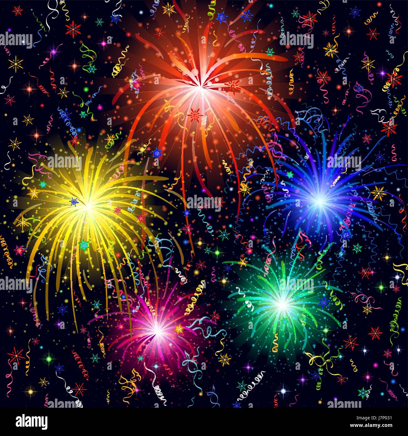 Holiday Firework Background Stock Vector Image & Art - Alamy
