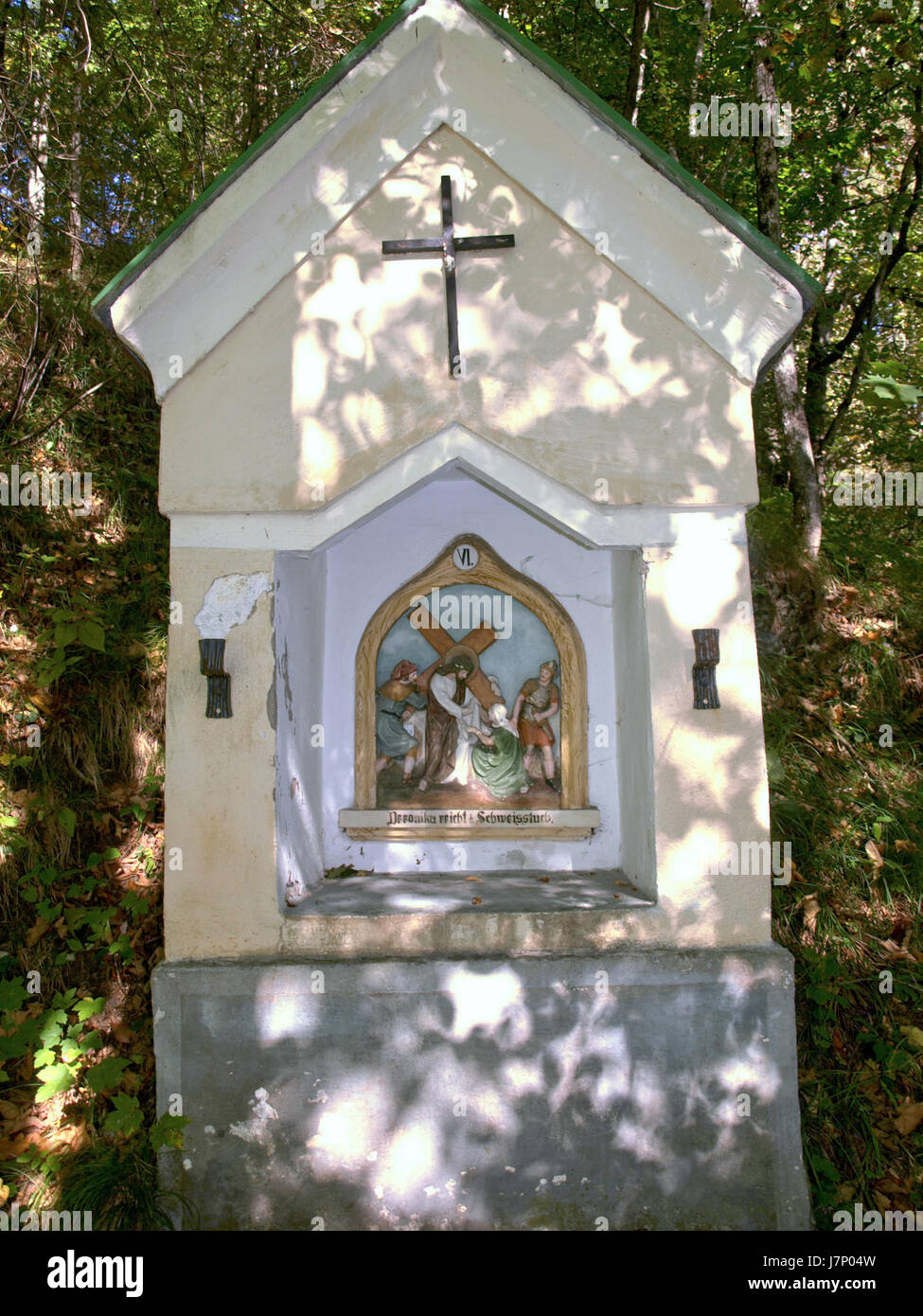 This image captures a scene from the Kreuzweg (Stations of the Cross ...