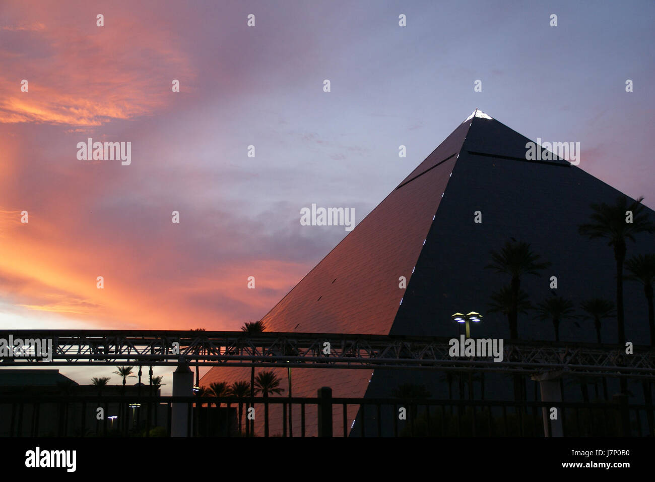 A photograph of the Luxor Hotel in Las Vegas, Nevada, taken at ...