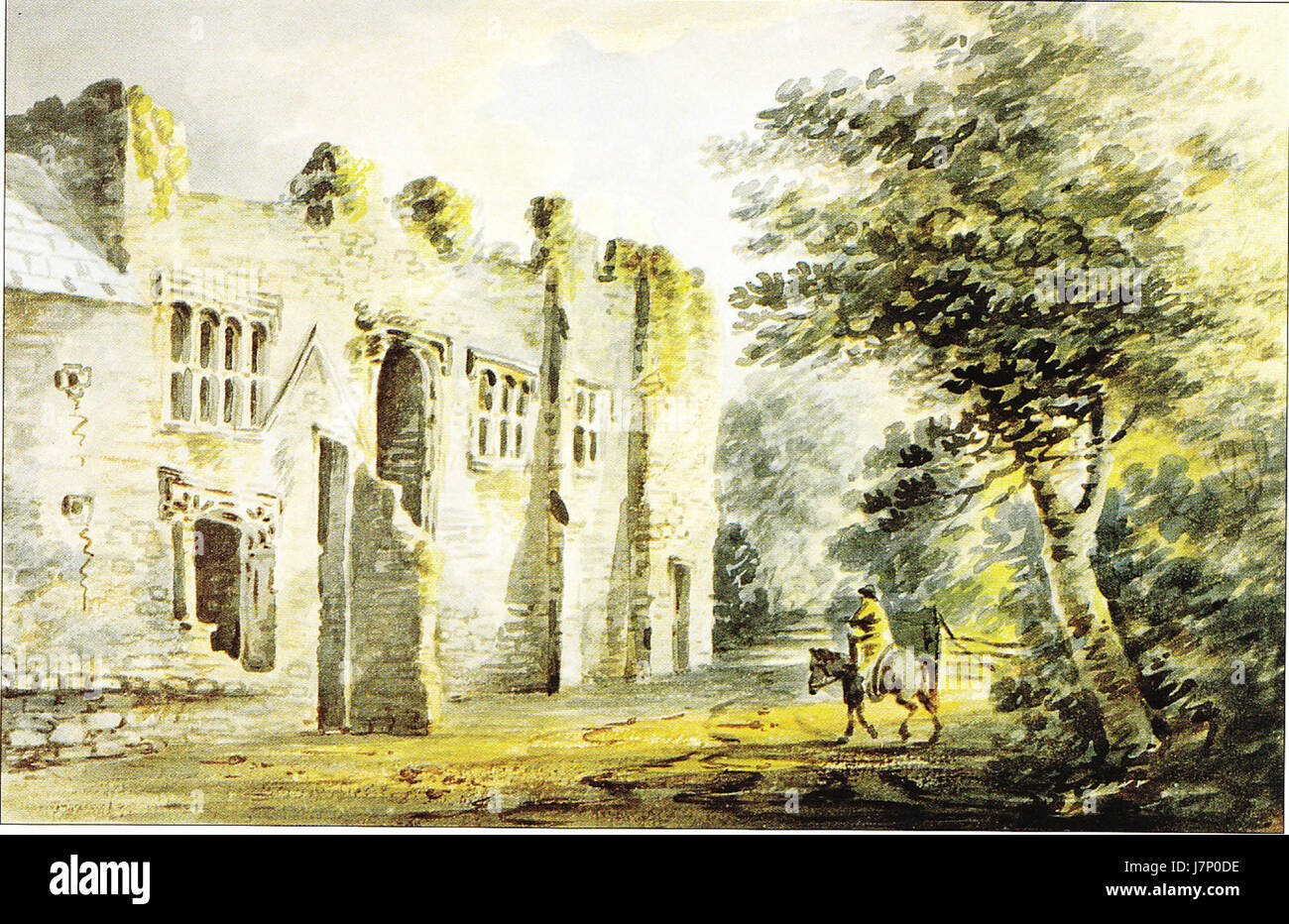 This image depicts the Swete View of Colcombe Castle, captured on ...