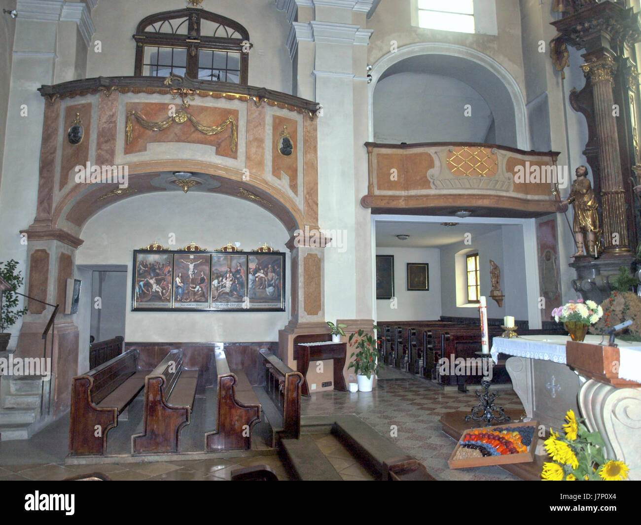 This image from October 21, 2012, shows the Strengberg Parish Church ...
